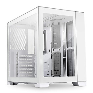 Lian Li O11 Dynamic DUAL-CHAMBER Case - E-ATX (Max 280 mm wide)/ ATX / Micro-ATX/ Mini-ITX - Steel - SFX/ SFX-L - CABLE MANAGEMENT FRIENDLY - COMPLETE DUST PROTECTION (O11DMINI-S Snow Edition)
