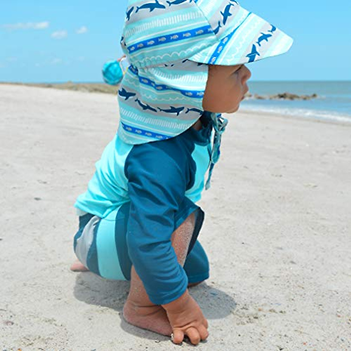 i play. by green sprouts baby-boys Trunks with Built-in Reusable Swim Diaper,Navy/Aqua,3T