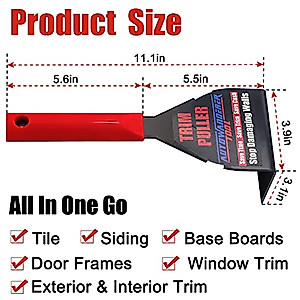 Trim Puller Trim Removal Tool Remove Baseboard Wood Flooring Molding Siding By AutoWanderer Tool