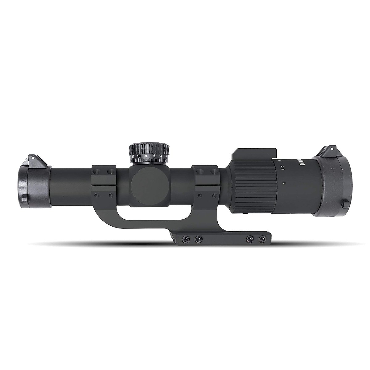 Monstrum Alpha Series 1-6x24 First Focal Plane FFP Rifle Scope | ZR300 H-Series Offset Scope Mount | Bundle