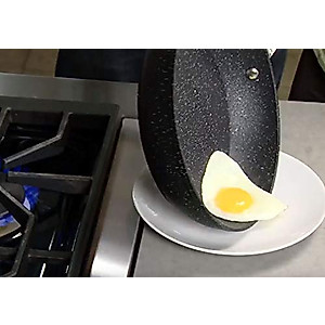 THE ROCK by Starfrit 8" Fry Pan with Bakelite Handle, Black