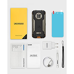DOOGEE Rugged Smartphone(2022), S96 GT 6.3" 8GB+256GB Waterdrop Screen Rugged Phone Unlocked, Android 12 Phone, Night Vision, 48MP Quad Camera, IP68 Waterproof Ourdoor Cell Phone, NFC, OTG, Dual 4G