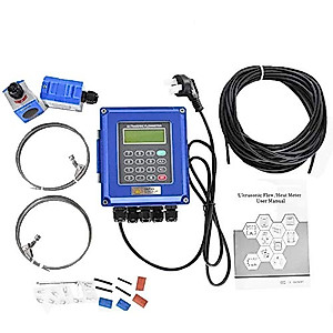 RaeSung Digital Portable Ultrasonic Flowmeters Flow Meter TUF-2000B+TM-1 DN50-700mm with TM-1 Medium Clamp-on Transducer