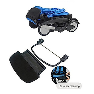 Stroller Footrest 16Cm Accessories fit for Babyzen Yoyo Yoya Baby Time Feet Extension Infant Pram Footboard (Black)