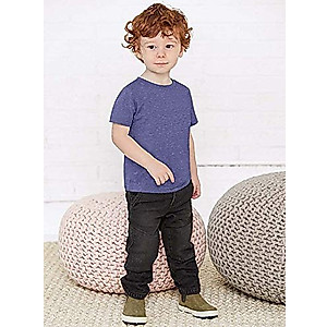 RABBIT SKINS™ Toddler Harborside Mélange Short Sleeve Jersey Tee, Gray Melange, 2T