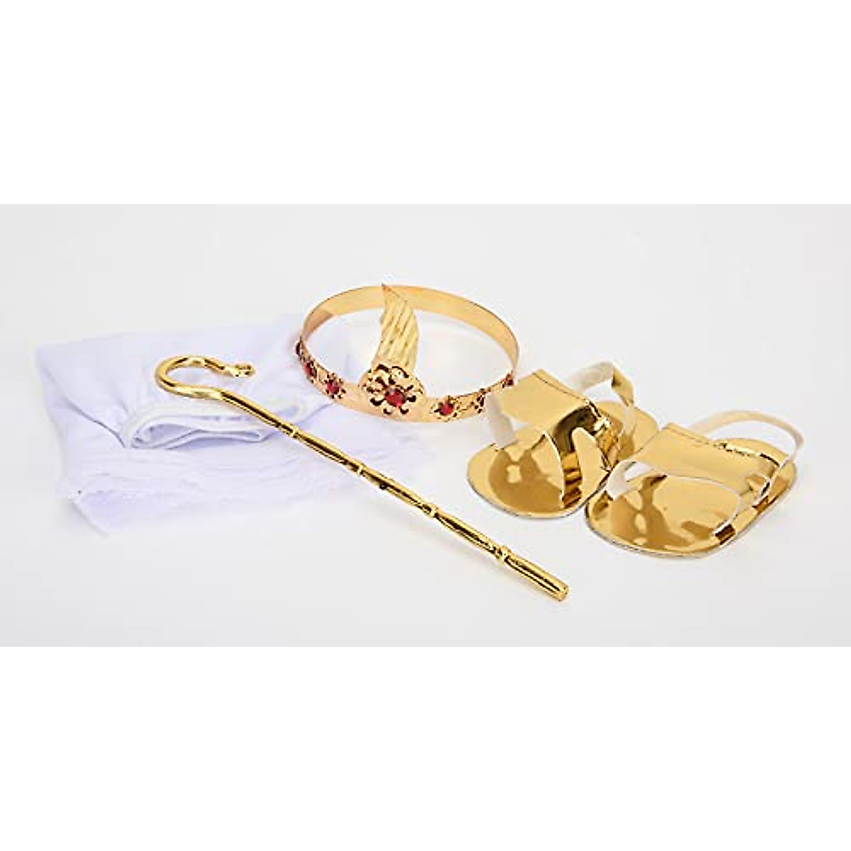 Susaniita San Judas Tadeo 2021 Vestido para Niño Dios. Baby Jesus Nativity Dress (25cm), White