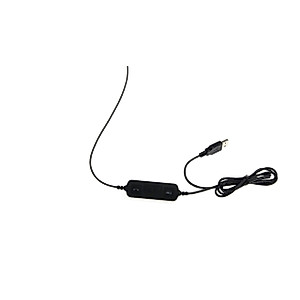 IPD IPH-510 USB Adapter Phone Cable w/ON/Off Button Compatible with PC Soft Phones - Microsoft Teams, Skype, Zoom, Avaya & Cisco Jabber IPH-510 Headphones Wired USB Telephone Adapter Phone Cord