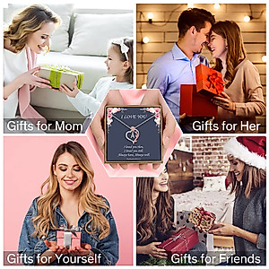 M MOOHAM Rose Heart Initial Necklaces for Women, Cute Love Letter Pendant K Initial Necklace Jewelry Rose Heart Necklaces for Women Initial Necklaces for Women Gifts for Her