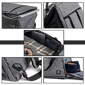 ACRO 3 in 1 Sports/Travel Duffle Bag for Men & Women/Back Pack/Lap TOP Compartment/Water Resistant/Wet Pocket & Shoes Compartment 40L,Grey, Grey