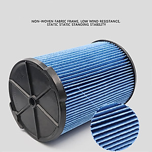VF5000 3-Layer High-efficiency Fine Dust Replacement Filter Compatible with Rigid Shop Vac 6-20 Gallon Wet Dry Vacuums (2 Packs)