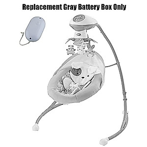Replacement Part for Fisher-Price Sweet Snugapuppy Dreams Cradle 'n Swing - DRG43 ~ Replacement Gray Battery Box