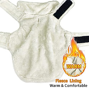 Malier Dog Winter Coat, Windproof Dog Cold Weather Coats with Real Pocket, Winter Dog Extra Warm Coat Dog Fleece Jacket Reflective Dog Clothes for Small Medium Large Dogs and Puppy (Large, Blue)