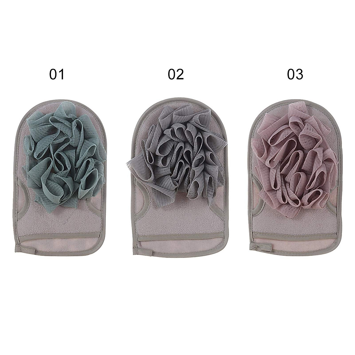 TBMAKE Bath-Sponges 1pc Double Sided Body Cleaning Brush Gloves Home Portable Scrub Bath Sponge Wisp for Shower Scrubber Shower Massage Towel Ball (Size : C)