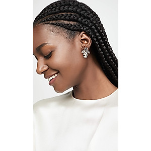 Jennifer Behr Women's Edith Earrings, Crystal, Clear, One Size