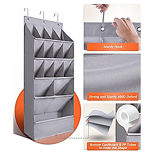 Fentec Over-the-Door-Shoe-Organizers Grey