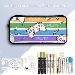 NAWFIVE Joysticks Seamless Pattern Backpack with Lunch Box And Pencil Case Set Game Controller Console Travel Daypack Bookbag for Men Women Laptop Backpack 3pcs