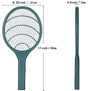 Electric Fly Swatter Bug Zapper Racket, 3000V Mosquito Fly Gnat Zapper Pest Control for Home Outdoor Indoor