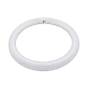 lumenivo FC16T9 40W Circline Fluorescent Bulb Replacement 16 Inches - T9 Bulb with 4-Pin Base (G10Q-4) – 6500K Daylight - 1 Pack
