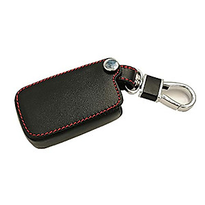 KAWIHEN Leather Key Fob Cover Replacement for Toyota Highlander Prius Prius C Prius V RAV4 HYQ14AAB HYQ12ACX HYQ14AEM