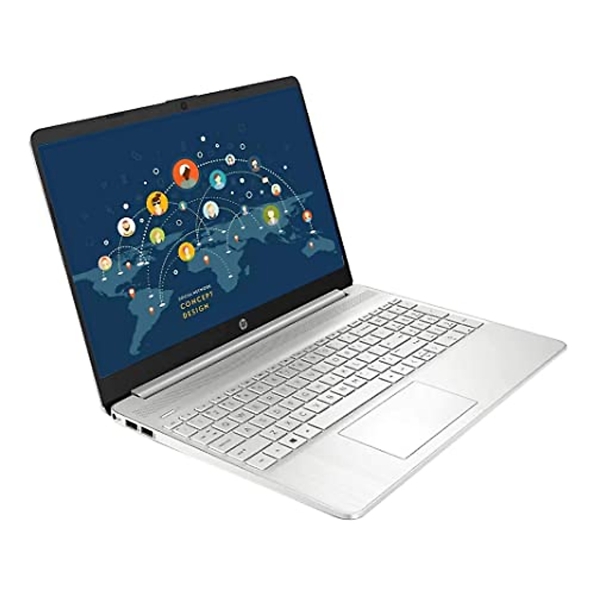 HP 2022 15.6" FHD IPS Touchscreen Laptop, 11th Gen Intel Core i5-1135G7(Beats i7-1065G7), 12GB RAM, 256GB PCIe SSD, Intel Iris Xe Graphics, HD Webcam, Windows 10 Home, Silver, 32GB USB Card