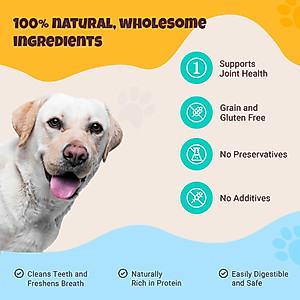 DOG-LICIOUS Rawhide Bone for Dogs, Non-Stain Beef Flavored Dog Chew Treat, Long Lasting Dog Chew (50598)