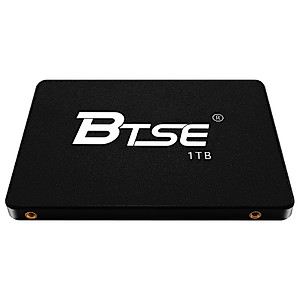 BTSE ITB SSD 3D NAND 2.5" SATA III Internal Solid State Drive, Up to 550 MB/s, Upgrade PC or Laptop Storage, BS001TB9-SS3J09
