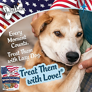 The Lazy Dog Cookie Co. Soft Dog Treats, Operation Drool Overload, Patriotic Dog Cookies for Small, Medium and Large Dogs, Wheat-Free, Baked in The USA, 5 oz. (Pack of 1)