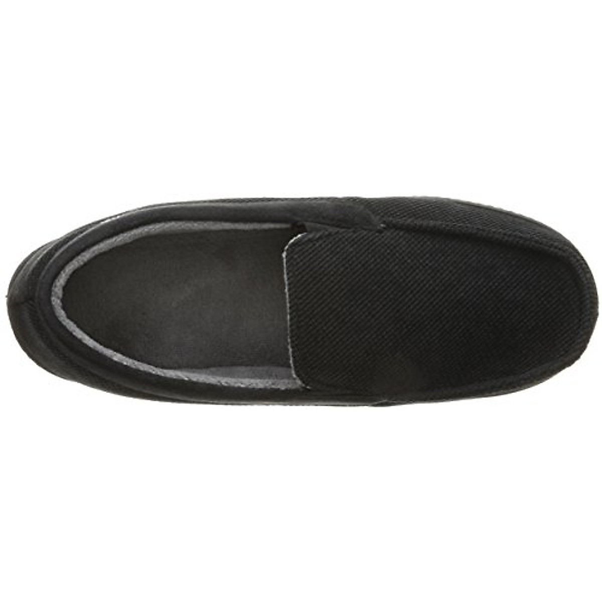 isotoner Men's Slipper, Diamond Corduroy Moccasin with Memory Foam and Skid Resistance for Indoor/Outdoor Comfort