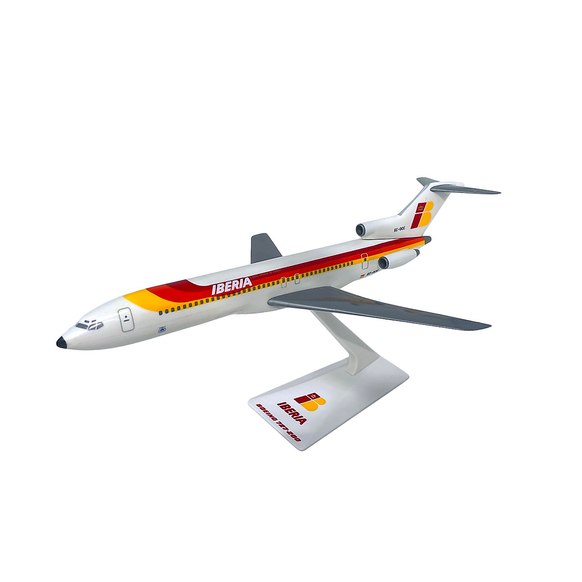 Flight Miniatures Iberia 727-200 Airplane Miniature Model Plastic Snap Fit 1:200 Part# ABO-72720H-030