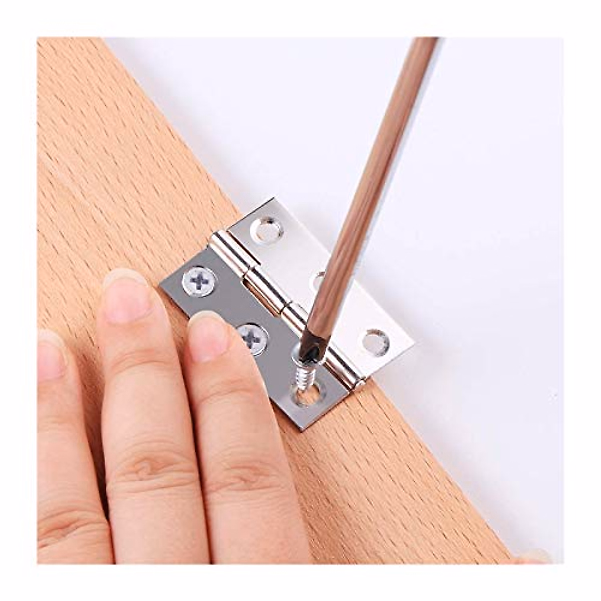 Hinges 20pcs Hinges, Door Hinges, Stainless Steel Butt Hinges, Ball Bearing Hinges, Cabinet Hinges, Suitable for Interior Doors.