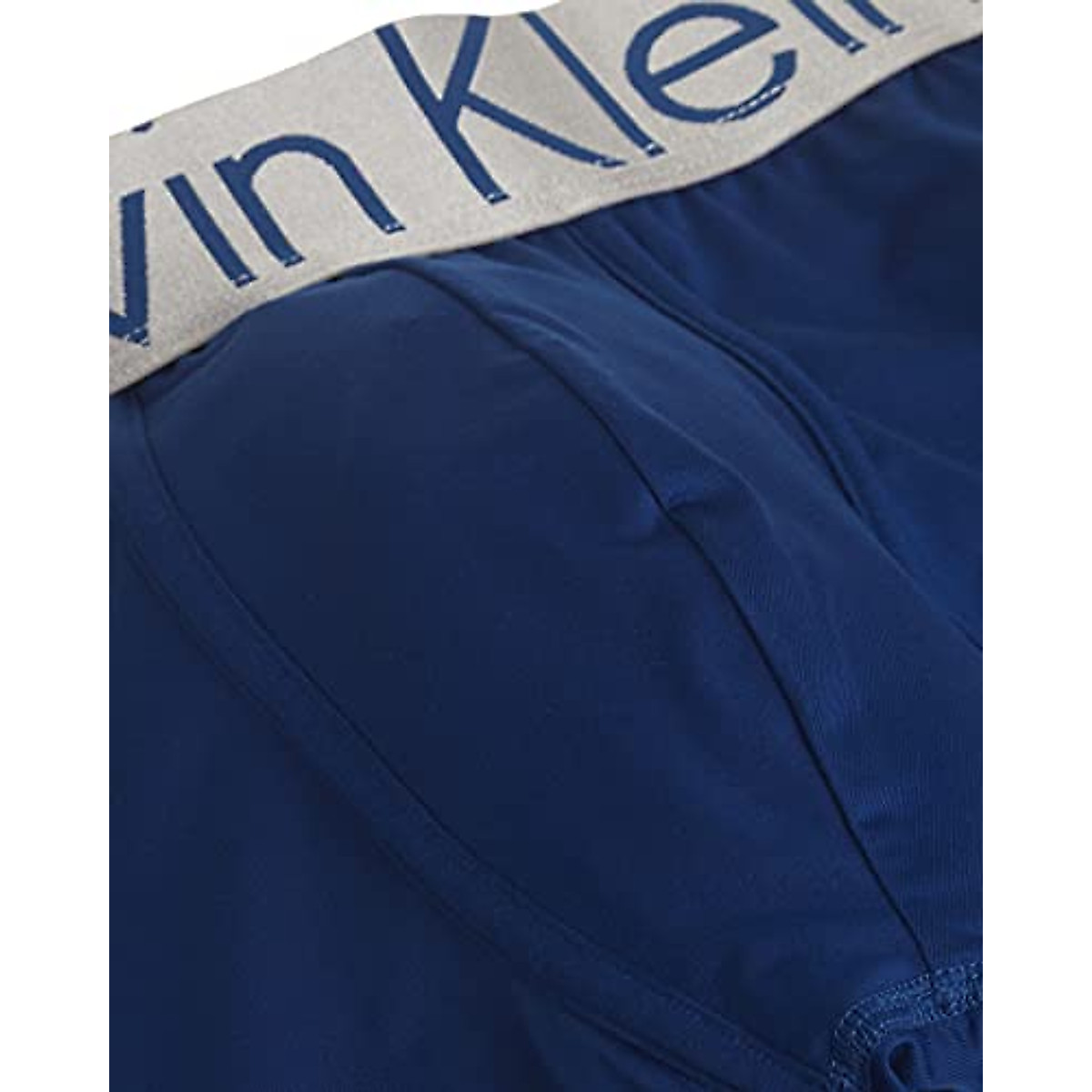 Calvin Klein Men's Steel Micro Boxer Briefs, dark midnight/mink/cobalt water, X-Large