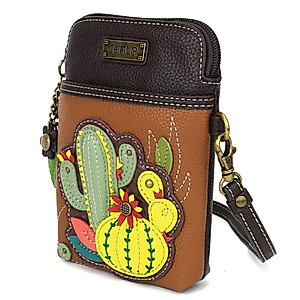 Chala Handbags Cellphone Crossbody Handbag for Flower Lovers (Cactus)