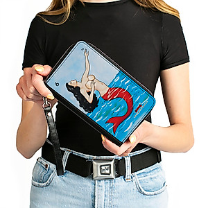 Buckle-Down Women's PU Zip Around Wallet Rectangle-Loteria, 7.5"x4.5"
