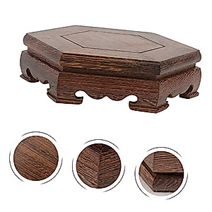 Yardwe 1pc Tank Flower Modern Desktop Vintage Stand Riser Artware Ball Bowl Aquarium Shelf Plant Cm Globe Tabletop Tray Platform Yard Sphere Room Garden Bonsai Display Fish Hexagon Drink