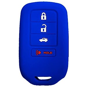 Smart Key Fob Cover Remote Case Keyless Protector Jacket for 2013-2021 Honda Accord EX EX-L Touring Civic CR-V HR-V Odyssey Pilot Ridgeline ACJ932HK1210A, A2C83161800