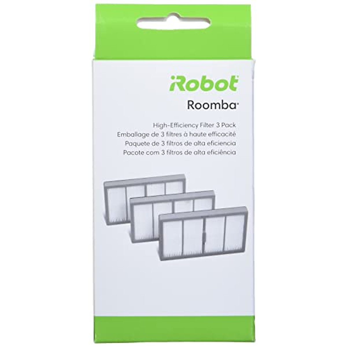 iRobot Authentic Replacement Parts- Roomba s Series High-Efficiency Filter, (3-Pack), White