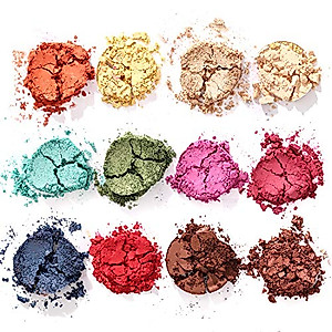 EYESEEK Eyeshadow Palette Glitter Pro 60 Colors Colorful Eye Shadow Makeup Palette High Pigmented Matte And Sparke Glitter Eyeshadow Pallet Easy To Blend Shimmer Eyeshadow Powder #Neon