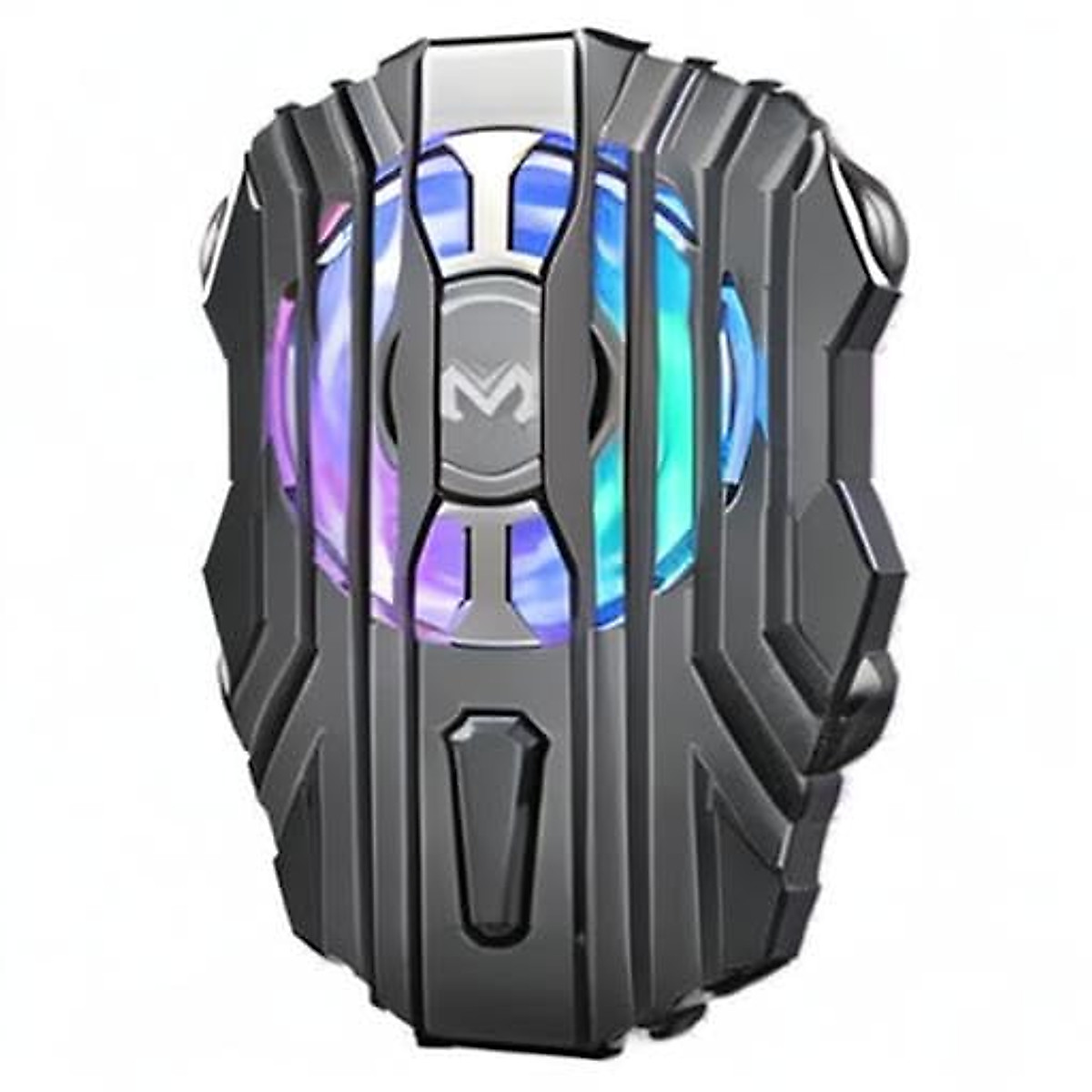 TYROCX Lattest PUBG Mobile Phone USB Cooling Fan Cooler Adjustable Portable Radiator Gaming Holder Heat-Sink for Phone for BGMI Gaming Pubg COD FreeFire With RGB Light(Black)