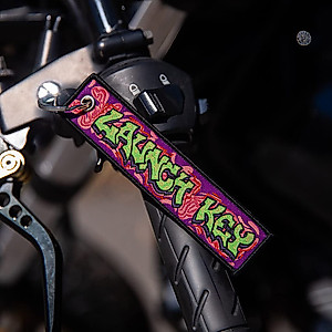 MotoLoot Keychain for Motorcycles, Scooters, Cars and Gifts (Launch Key Graphitti)