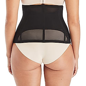 Maidenform Ultra Sculpts Smoothing Waist Trainer, Firm Control Shapewear for Women, Black, Medium