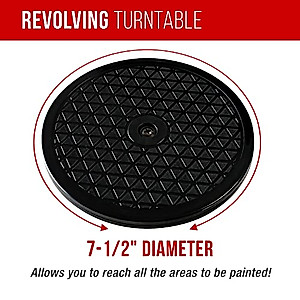 Master Airbrush Portable Hobby Airbrush Paint Spray Booth Kit with 4 LED Lights, Turntable - Powerful Dual Exhaust Fans with Filter & Extension Hose - Painting Projects, Models, Arts, Crafts, Cakes