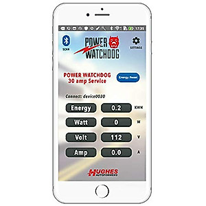 Power Watchdog PWD30EPO, Bluetooth Surge Protector with Auto Shutoff, 30 Amp, Portable