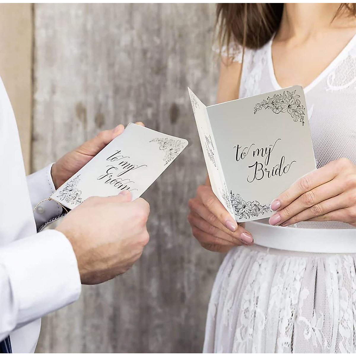 Vow Books with Coffee Color Foil Stamping 28 Sewn in Lined Pages No Staples| Vow Books for Wedding| Vow Books His and Hers| Wedding Vow Books | His and Her Vows Book| Vow Book | Vows Book his and hers