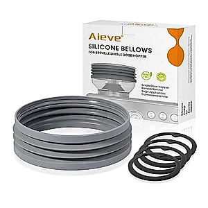 Aieve Single Dose Hopper Bellow & Upper Burr Rubber Seal Compatible with Breville Barista Espresso Machine