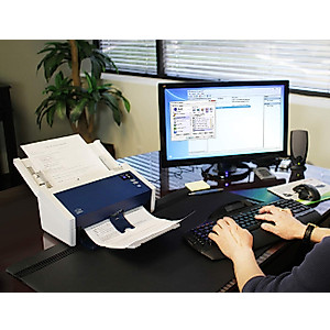 Visioneer Xerox DocuMate 6440 Duplex Document Scanner for PC and Mac, Automatic Document Feeder (ADF), white & navy (XDM6440-U)