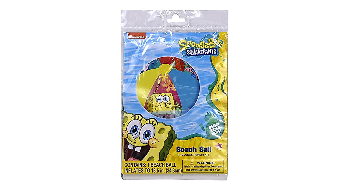 Spongebob Squarepants Inflatable Beach Ball - Fun Pool Toy for Kids