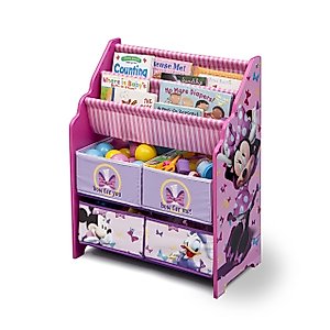 Disney Minnie Mouse Book and Toy Organizer, Multicolor