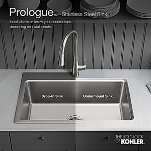 Kohler 31465-1-NA Prologue Kitchen Sinks, Stainless Steel