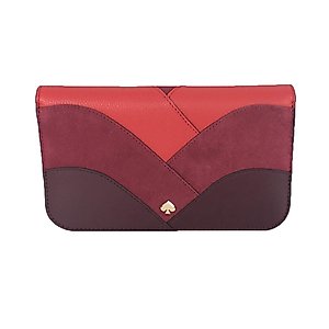 Kate Spade Nadine Patchwork Leather Clutch Wallet, Red Multi