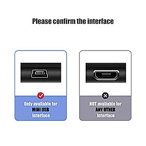 Ancable Camera USB Cable, 6 Feet 24AWG Mini USB Data Transfer Cable Cord for Canon PowerShot/Rebel/EOS/DSLR Cameras and Camcorders (IFC-400PCU)